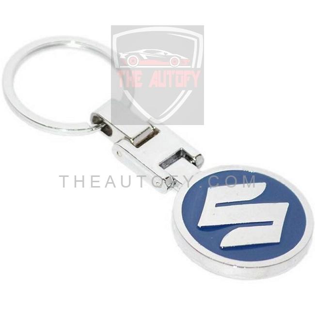 Suzuki Logo Metal Keychain Keyring - Blue – THEAUTOFY.COM