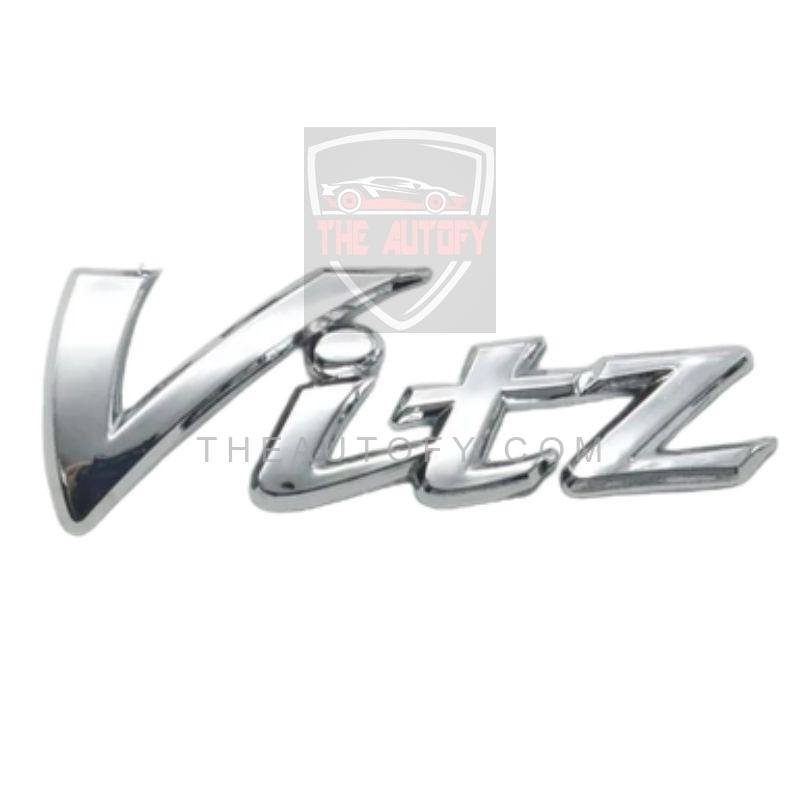 Toyota Vitz Chrome Logo Monogram | Emblem | Decal – THEAUTOFY.COM
