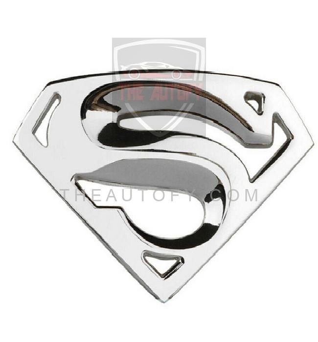 Superman Logo - Chrome | Monogram | Emblem – THEAUTOFY.COM